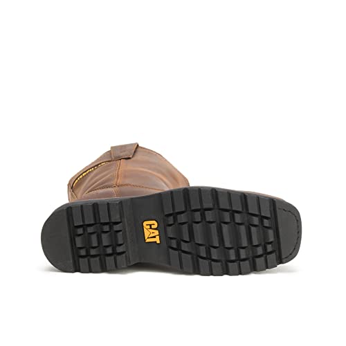 Cat Footwear Men's Wellston Steel Toe, Dark Brown, 9
