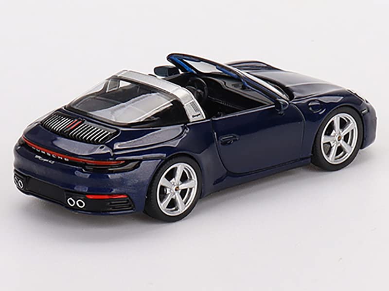 911 Targa 4S Gentian Blue Metallic Limited Edition to 3000 Pieces Worldwide 1/64 Diecast Model Car by True Scale Miniatures MGT00412