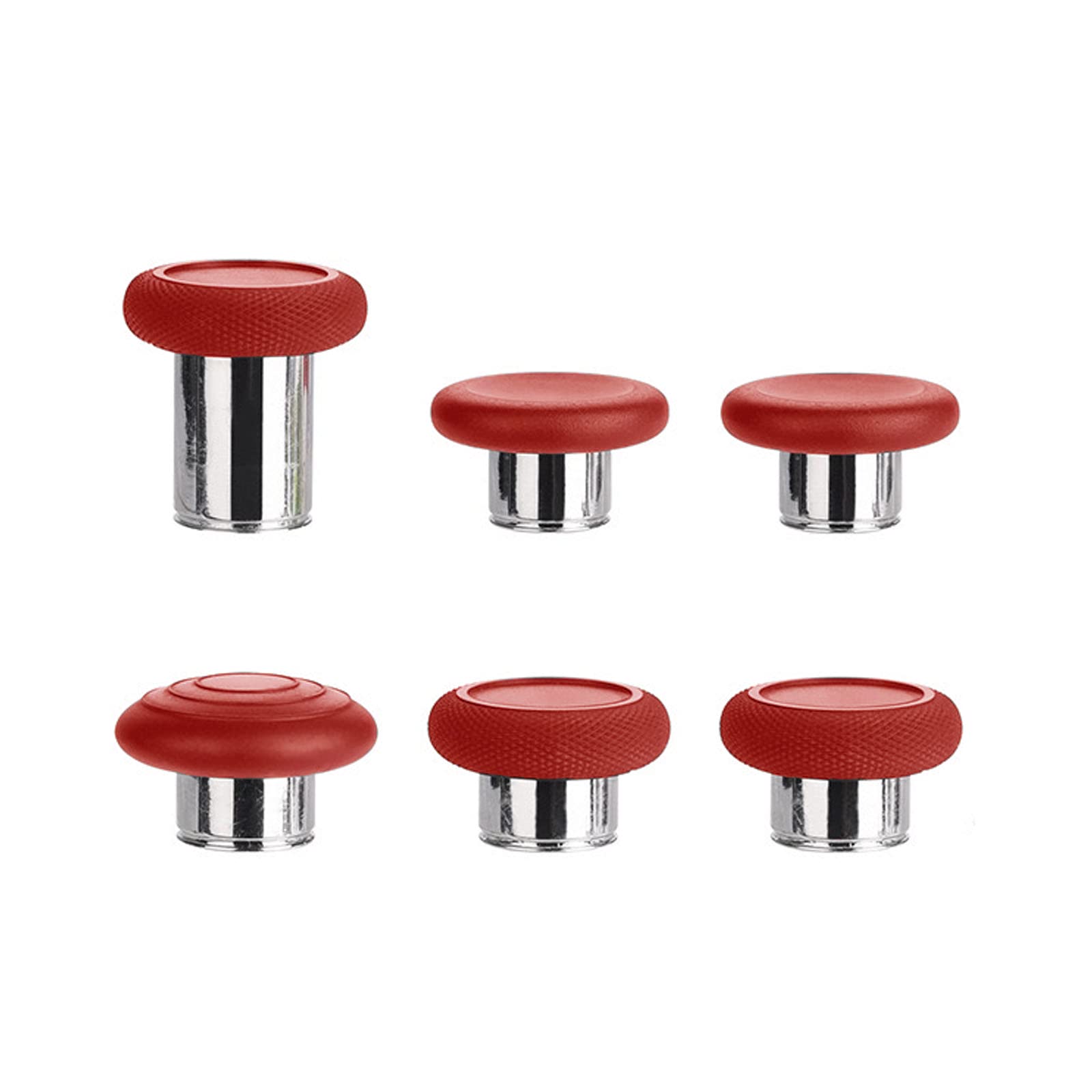 6 in 1 Metal Thumbsticks Analog Thumb Stick for Xbox One Elite Series 2 & Elite Series 2 Core Controller (Black)
