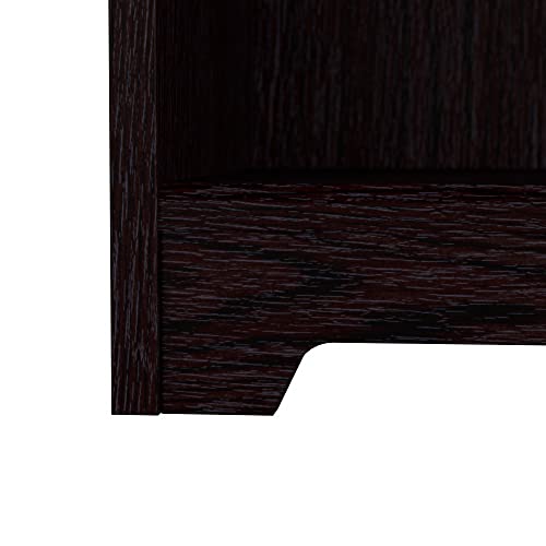 Bush Furniture Cabot 5 Bookcase in Espresso Oak