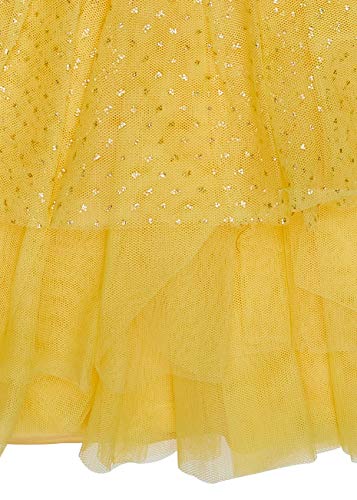 Disney Infant Baby Girl Princesses Belle Cinderella Tutu Dress, Yellow, 24 Months