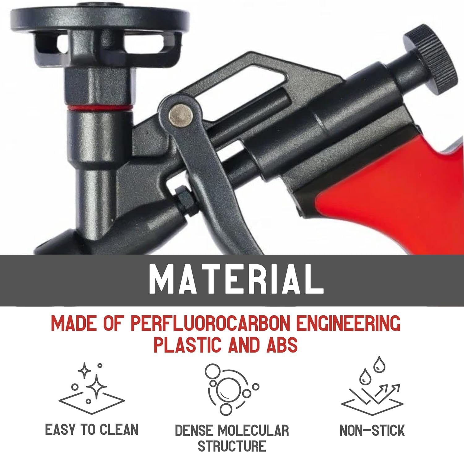 Pack of 2 Red Foam Gun β Heavy Duty PU Foaming Sealant Sprayer for Caulking and Insulation Professional Foaming Gun Spray Application for Filling and Sealing Caulking Gun