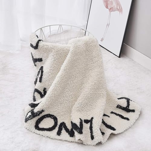 Habudda Pure Cotton Nursery Rug, Playroom Rugs for Baby Play Game Area, ABC Alphabet Classroom Learning Mat, Soft Non-Slip Bedroom Decor Carpet for Baby Boy and Girl, 47" Round
