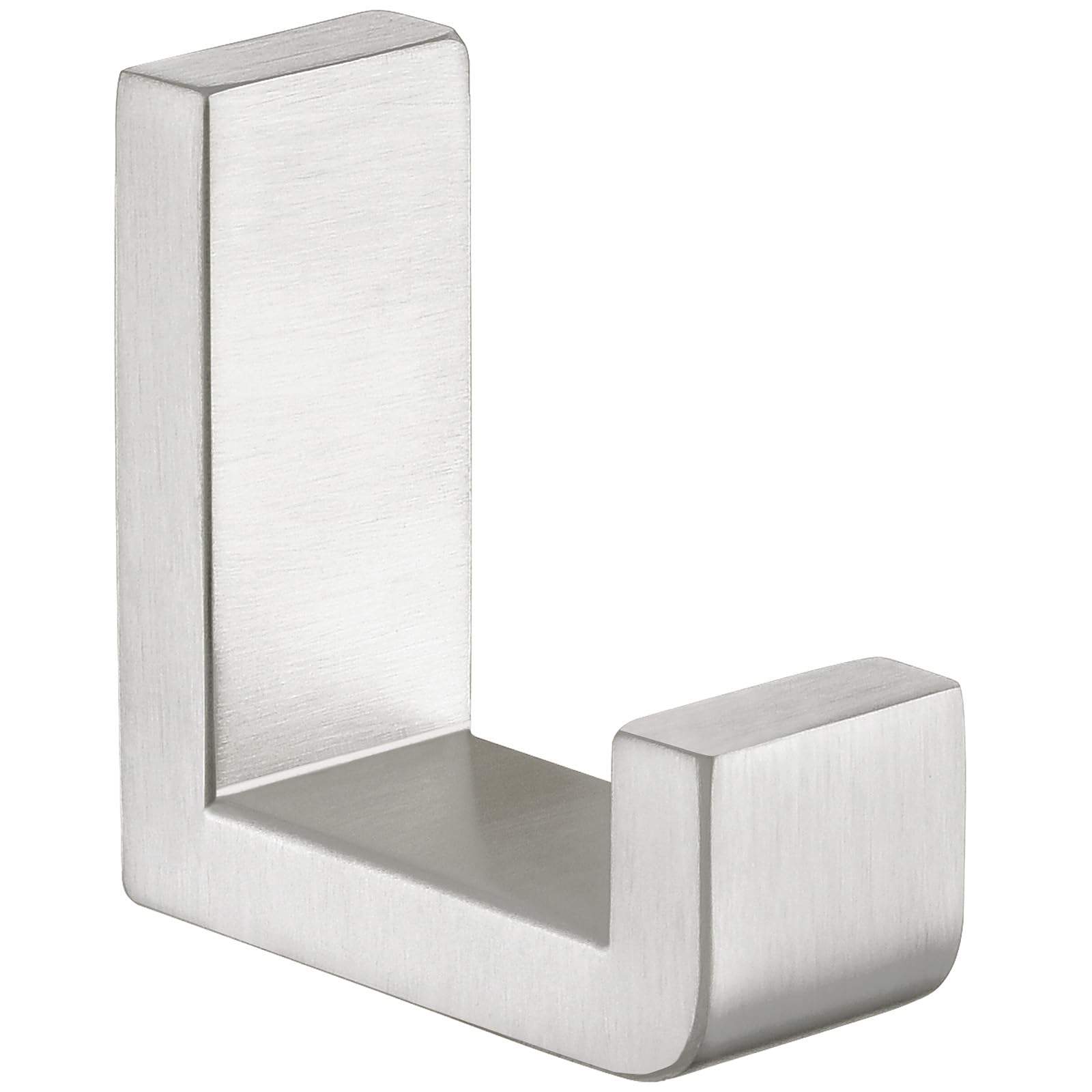 APLusee Brushed Nickel Towel Hook, 304 Stainless Steel Versatile L Shape Clothes Holder, Practical Bathroom Kitchen Storage Hanger, Wall Mounted
