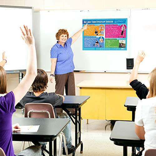 Daydream Education The Long-Term Effects of Exercise | PE Posters | Gloss Paper measuring 33β x 23.5β | Physical Education Charts for the Classroom | Education Charts