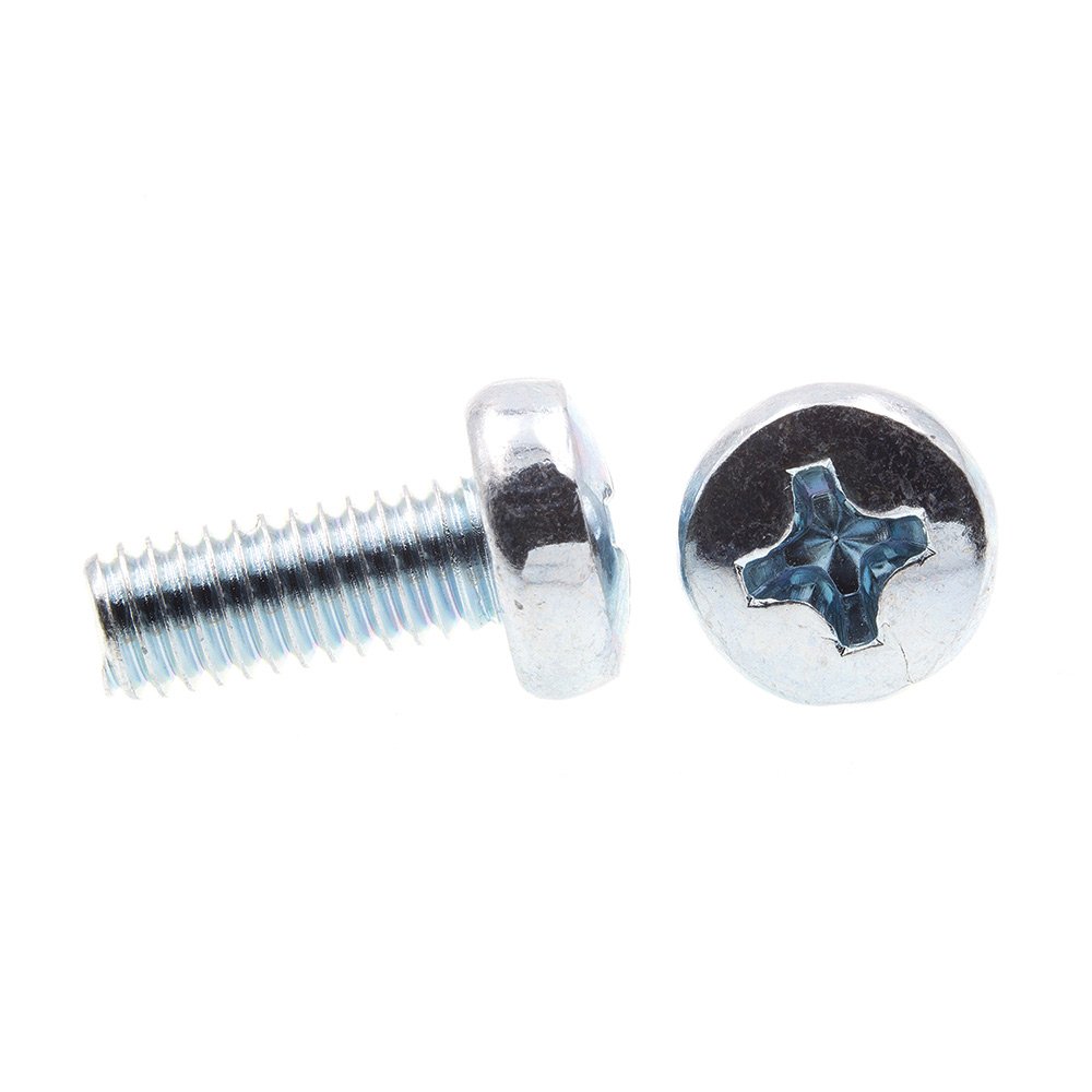 Prime-Line 9131191 Machine Screws, Metric, Pan Head, Phillips Drive, M4-0.7 X 10MM, Zinc (25 Pack)