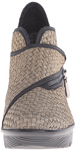 Bernie Mev Women's Zig Zag Ankle Bootie, Bronze, 38 EU/38 EU = 7.5-8 M US