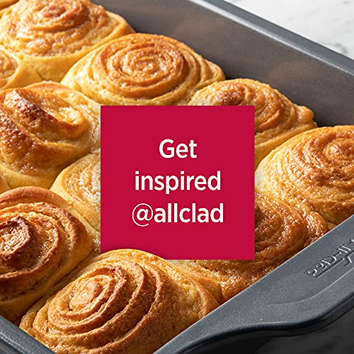 All-Clad Pro-Release Nonstick Baking Pan 9x13 Inch Oven Safe 450F Half Sheet, Cookie Sheet, Muffin Pan, Cooling & Baking Rack, Round Cake Pan, Loaf Pan, Baking Pan Grey