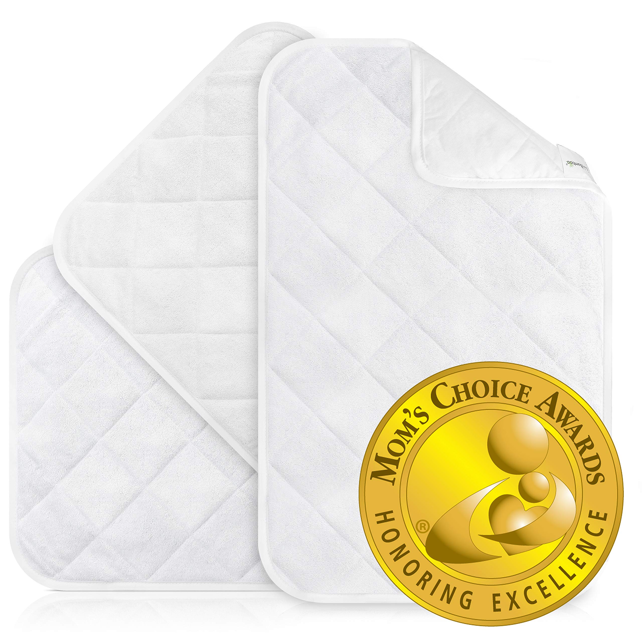 iLuvBamboo Waterproof Changing Pad Liners , Longer & Wider Changing Table Cover -Portable,Reusable & Washable Diaper Change Mat for Baby Gifts & Showers , 3 Count (Pack of 1)