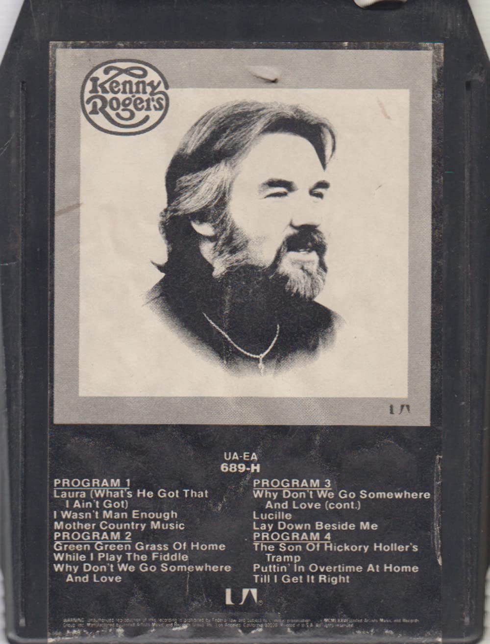 Kenny Rogers: Self-Titled -20278 8 Track Tape