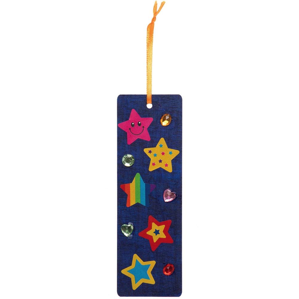 Baker Ross AX419 Star Sticker Roll Value Pack - Pack of 600, Kids Stickers, Ideal for Children's Arts and Crafts Projects, Great for Card Making and Scrapbooking