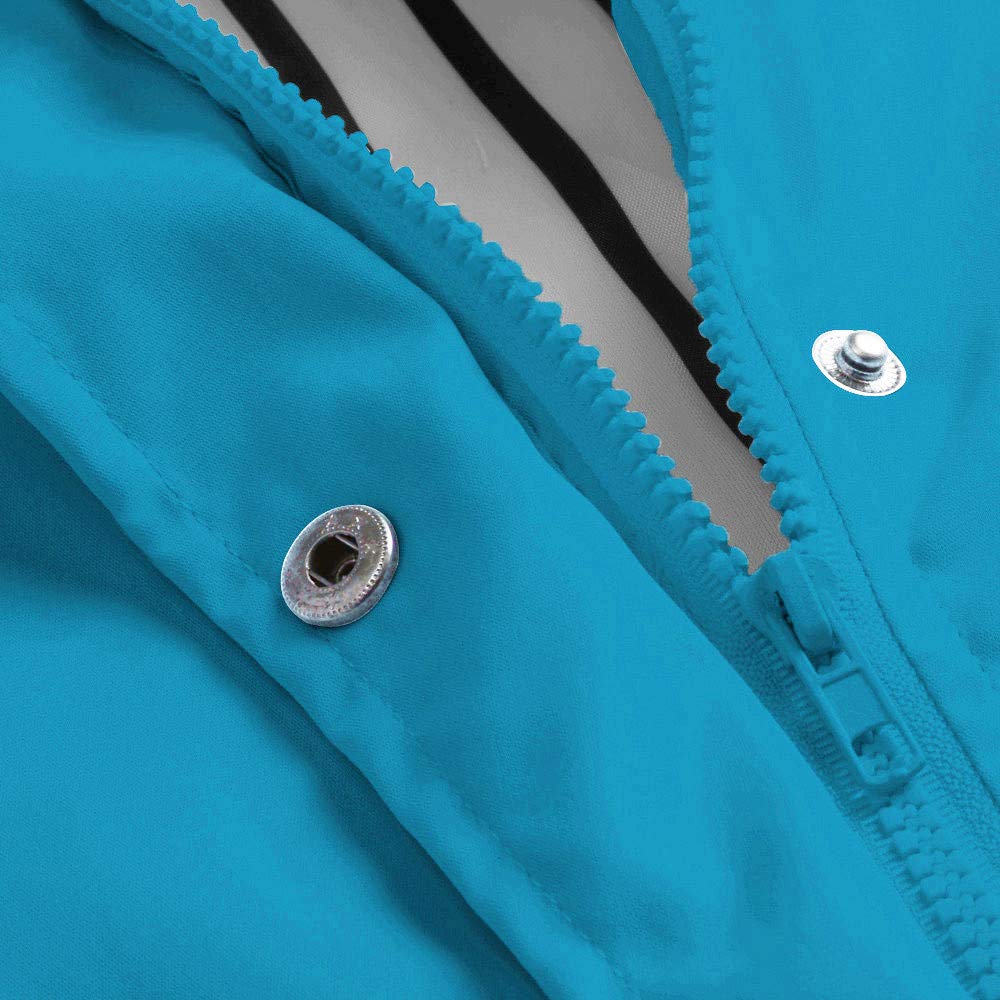 CapsA Women Womens Rain Jacket Outdoor Plus Jackets Waterproof Hooded Raincoat Windbreaker Striped Climbing Hiking Trench Coats