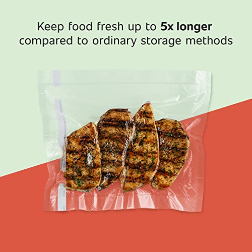 FoodSaver Vacuum Sealer Bags for Extra Large Items, Rolls for Custom Fit Airtight Food Storage and Sous Vide, 11" x 16' (Pack of 2)
