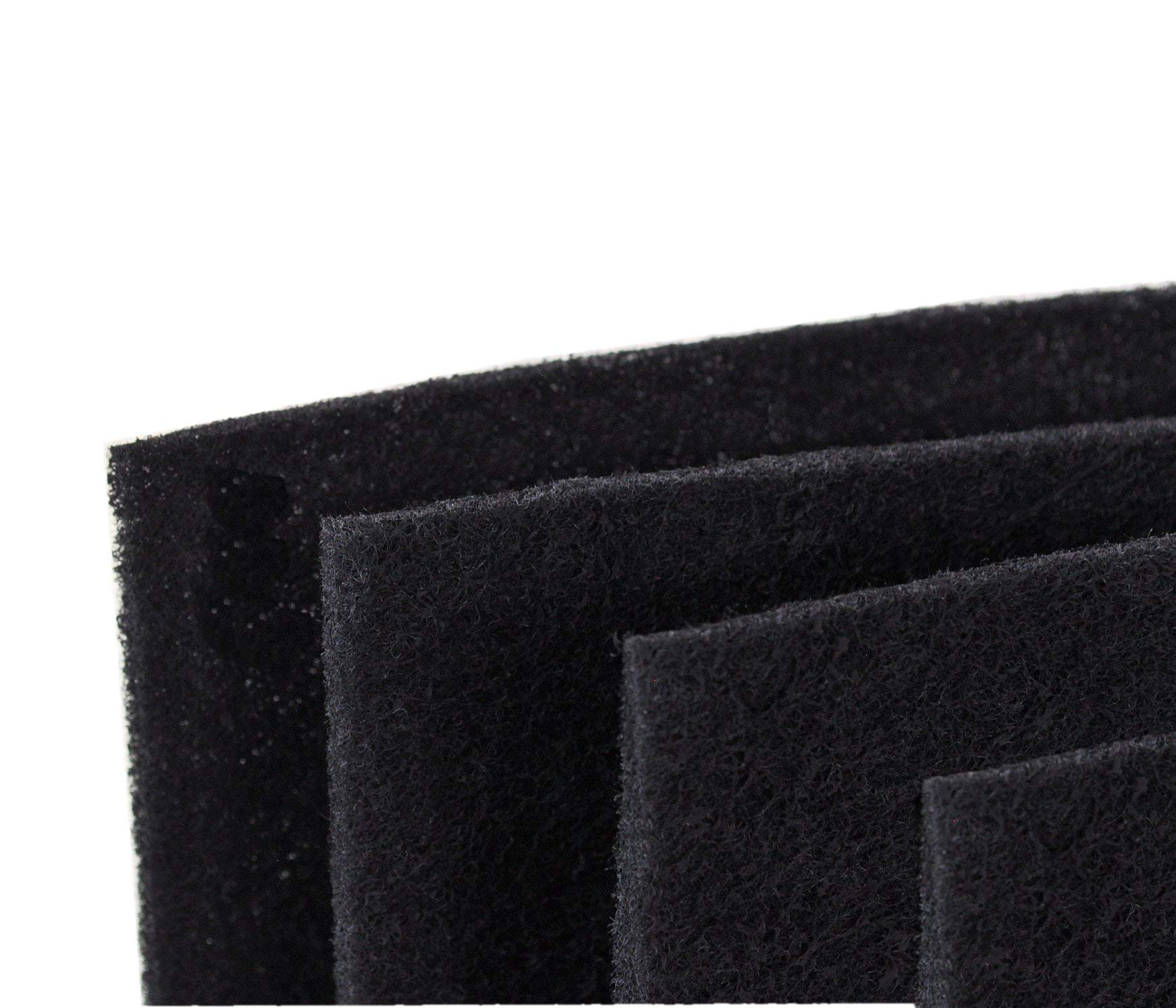 Captain's Compass Premium Carbon Activated Pre Filters 4 Pack for HPA200 HPA 200 Compatible with Honeywell Air Purifier Models 200, 202, 204, 250B