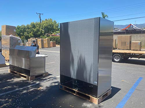 Commercial Freezer 2-Doors Solid Upright Reach in Two Section Stainless Steel NSF 54" Width, Capacity 47Cuft, Restaurant Quality Kitchen -8°F Cold al32Adup1