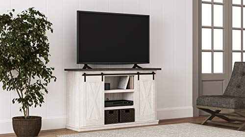 Signature Design by Ashley Dorrinson TV Stand, Whitewash