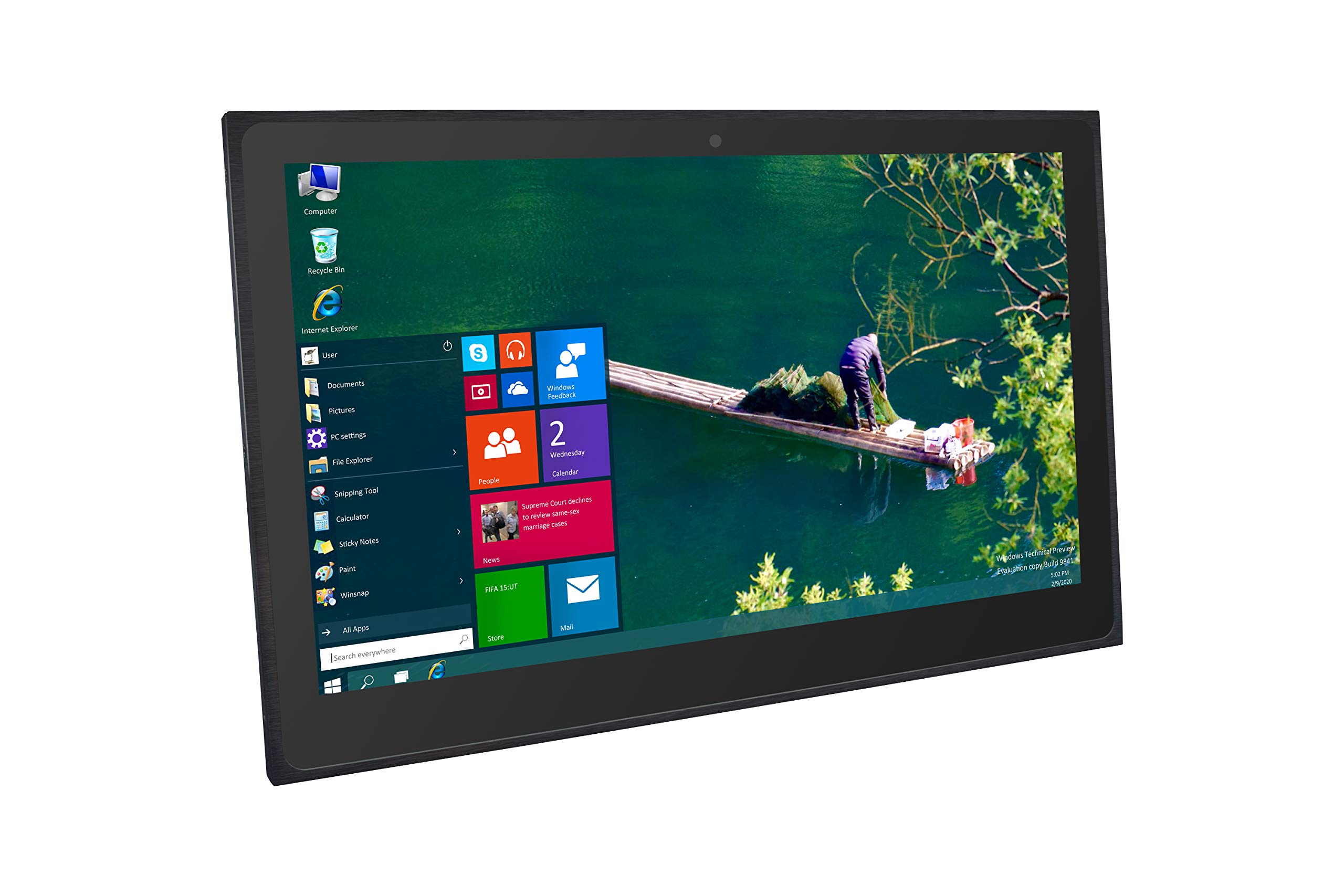 YILETEC YL-156MC4K 15.6" UHD 3840X2160 Metal Frame Capacitive Touchscreen IPS Built in Speakers USB Type-C HDMI 2.0,HDMI 1.4X1 DP1.2AX1,VGAX1,USB 2.0X3