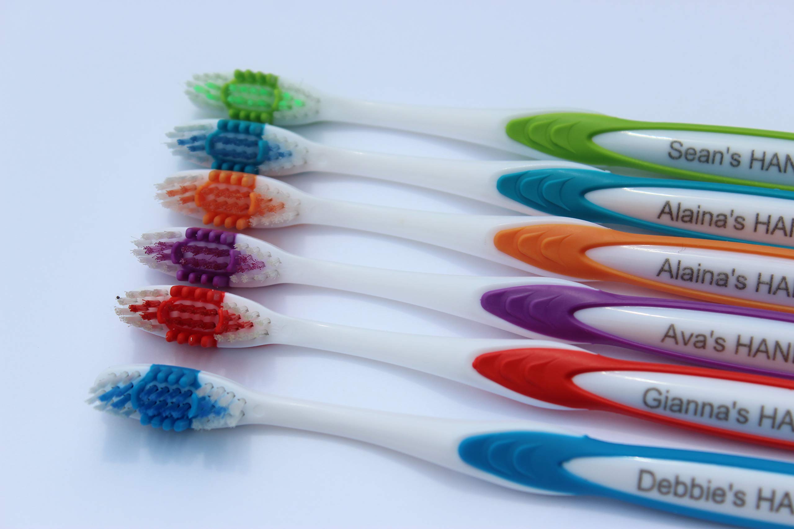 Personalized Gift, Personalized Toothbrushes, 2 Pack Manual Toothbrush Adults, Engraved