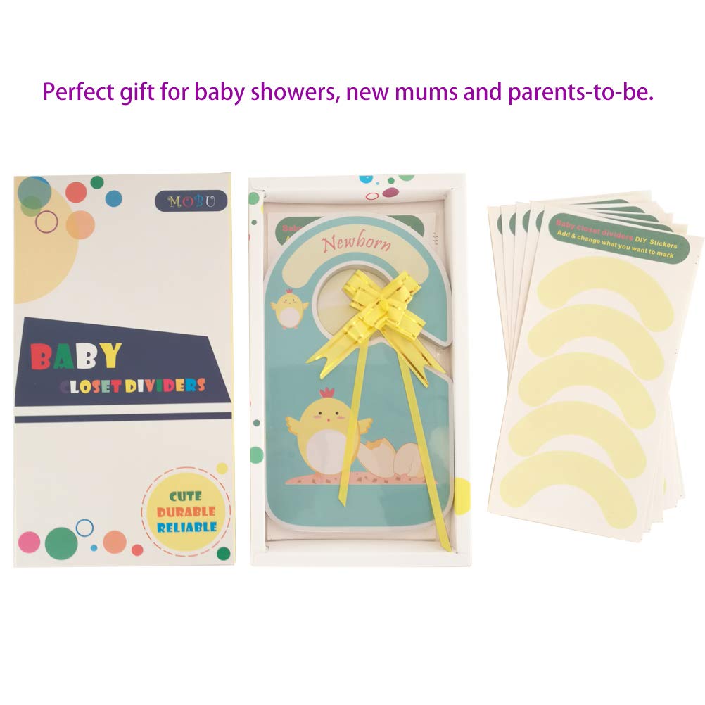 MOBU Baby Closet Dividers & 40 pcs Baby Hangers Baby Closet Dividers Organizer for Baby Clothes
