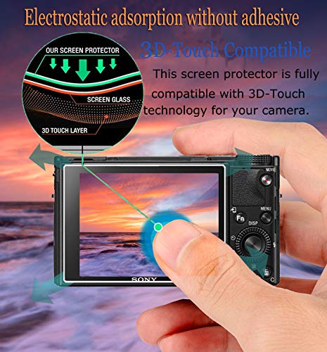 debous Screen Protector for Fujifilm X-S20 X100T X100F X-E2 X-E2S (not for X100V), Anti-finger Optical Tempered Glass for Fuji XS20 X100T X100F XE2 XE2S Digital Camera (3 pack)
