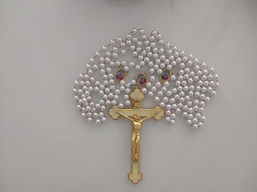 Catholic Wedding Lasso Rosary with Jesus Christ and Virgen Wedding Lasso Catholic Set Lasso for Wedding Ceremony Lazos para bodas de iglesia para novios Lazo para Boda