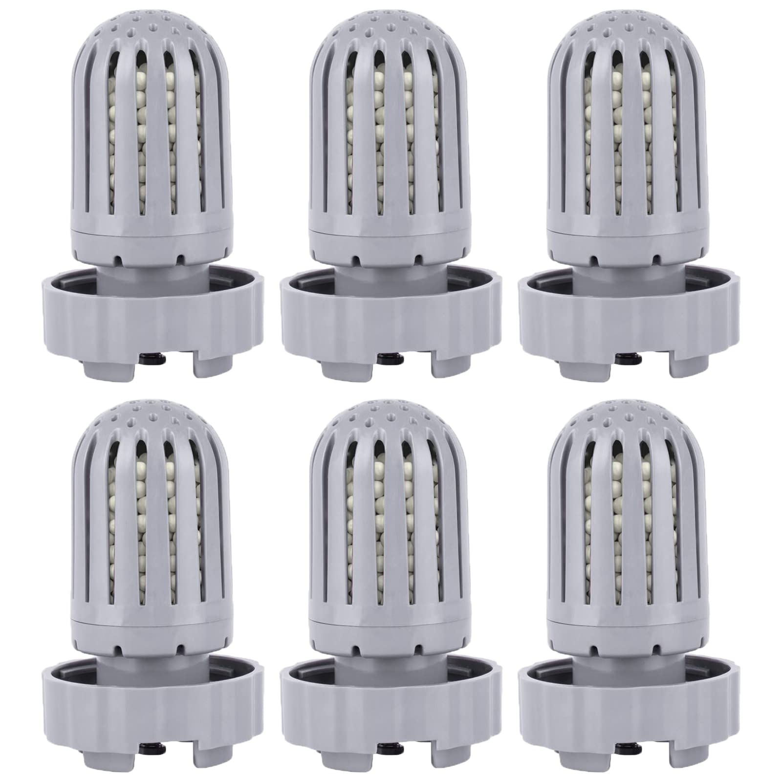 6 Pack Humidifier Demineralization Cartridge Filters Compatible with Air Innovations HUMIDIF Humidifier, Demineralization Cartridge Filters Silver