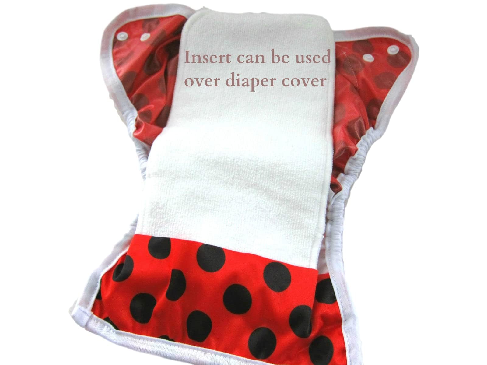 KaWaii Baby Premium Label Cloth Diaper Inserts, 4-Layer (No Microfiber or Fleece Inside), Washable, Reusable Soaker Pads, for Newborn Cloth Diaper 6-22 lbs - Pack of 10