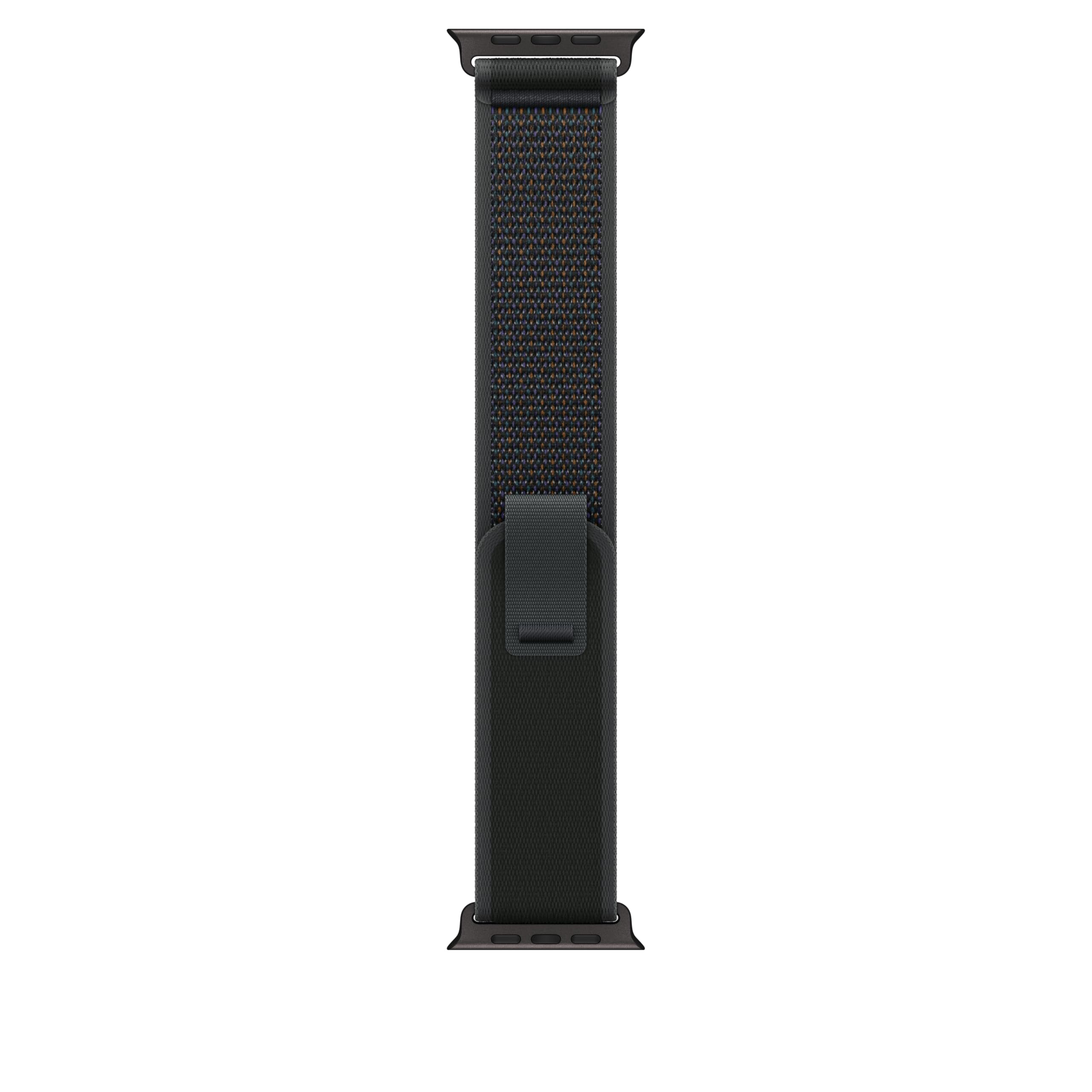 Apple Watch Band - Trail Loop (49mm) - Black/Gray with Rugged Titanium Finish - M/L