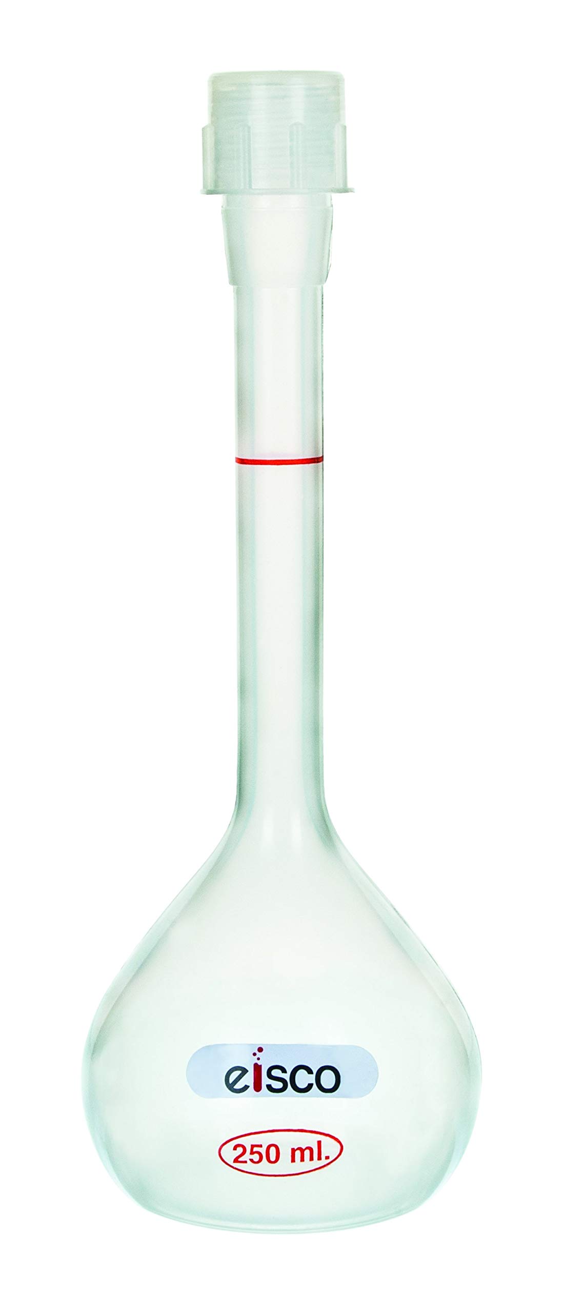 EISCO Volumetric Flask, 100ml - Polypropylene, with Screw Cap Autoclavable- Eisco Labs