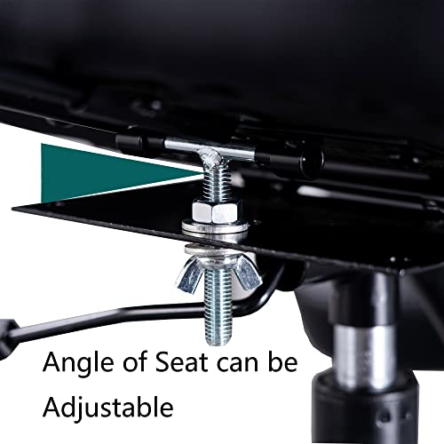 Kneeling Chair Ergonomic for Home and Office,Adjustable Saddle Chair to Improve Your Posture,Comfortable Knees and Footrest,Black,SSS-1458-2D-F