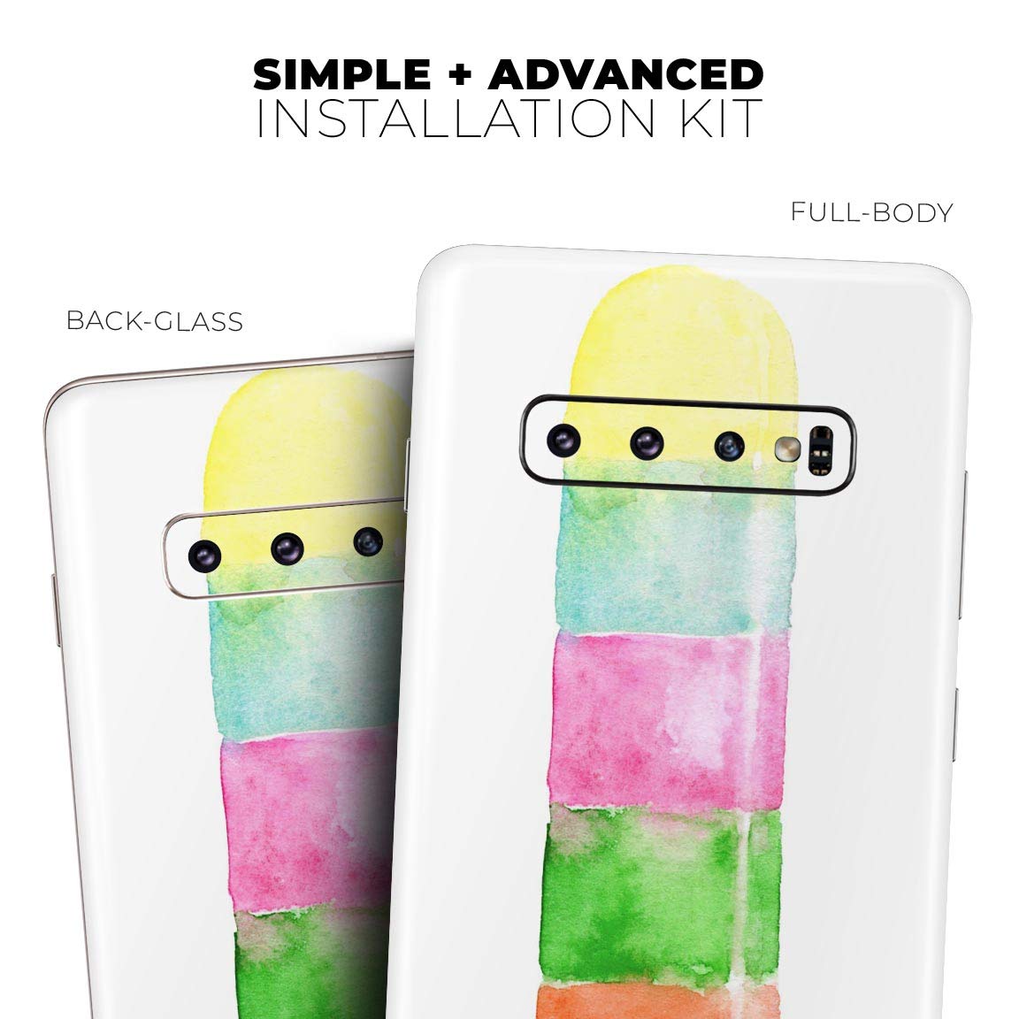 DesignSkinz Summer Mode Ice Cream V1 Protective Vinyl Decal Wrap Skin Cover Compatible with The Samsung Galaxy S20 (Screen Trim & Back Glass Skin)