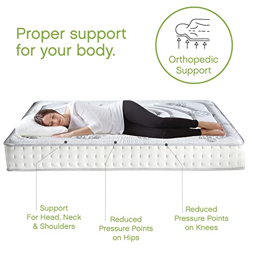 Classic Brands Decker Memory Foam and Innerspring Hybrid 10-Inch Mattress | Bed-in-a-Box Twin XL