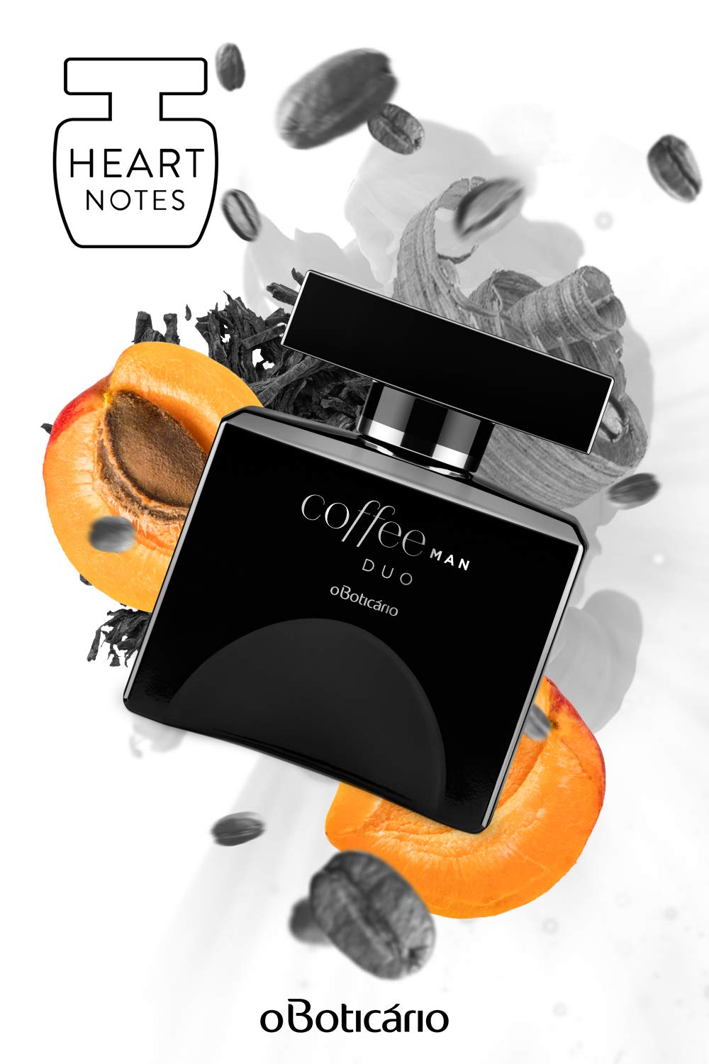 O BOTICARIO Coffee Duo Man Eau de Toilette, Long Lasting Fragrance Cologne for Men, Fresh Spice Scent, 3.4 Ounce