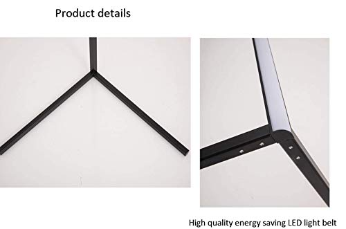 Ylight LED Floor Lamp Modern Dimmer Warm White Light Remote Control Standing Reading Lamp for Office Study Bedroom New Dropship,Black