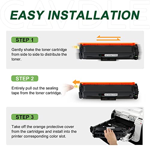 CAVDLE 410X Remanufactuared Toner Cartridge Replacement for CF410X 410X Work with Color MFP M377dw M452dn M452dw M452nw M477fdw M477fnw M477fdn Printer (Black Cyan Yellow Magenta, 4-Pack)