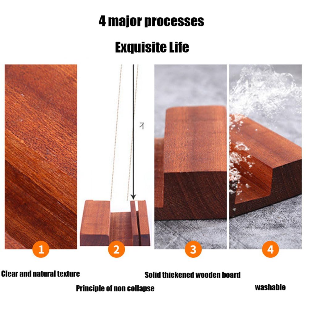 Vilbocr Cutting Board Holder Whole Piece Of Ebony Is Handmade Exquisite Cutting Board Organizer With Tool Holder Can be stored Chopping Boards Chefs KnivesChefs Knives