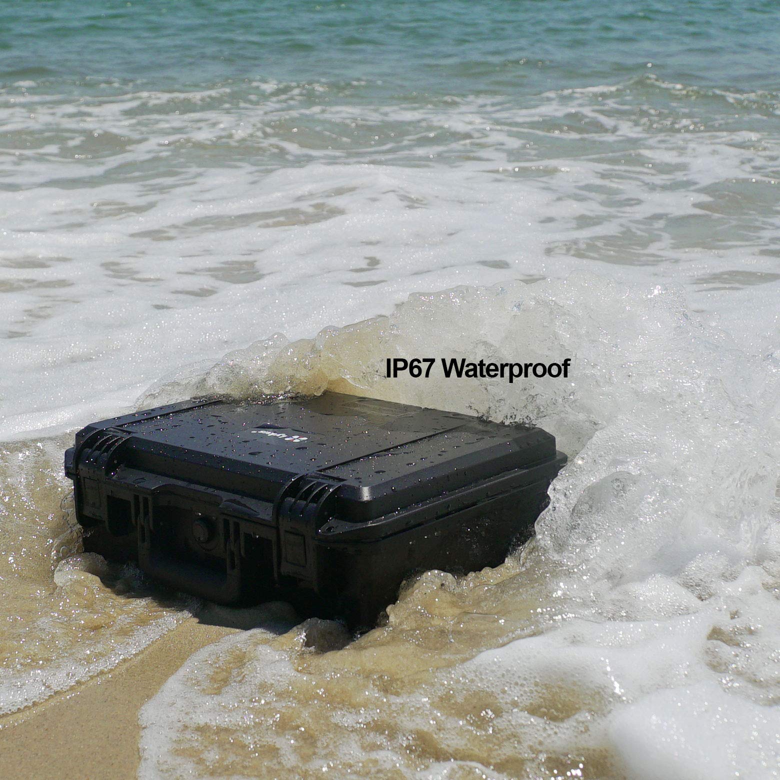 Lykus HC-3310 Waterproof Hard Case with Customizable Foam Insert, Interior Size 12.99x8.27x5.31 in, Suitable for pistol,camera,lens,drone,mic,flashlight,telescope,action cam,electronics,tools,and more