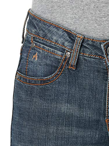 Aura Instantly Slimming Mid Rise Boot Cut Jean, Autumn Gold, 16