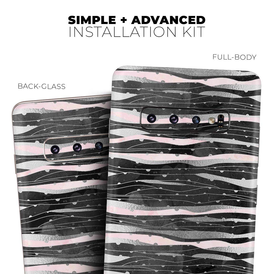 DesignSkinz Karamfila Silver & Pink Marble V5 Protective Vinyl Decal Wrap Skin Cover Compatible with The Samsung Galaxy S20 (Screen Trim & Back Glass Skin)