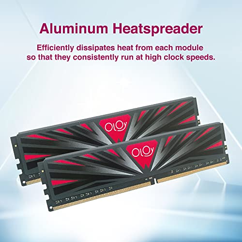 OLOy DDR4 RAM 8GB (1x8GB) 3000 MHz CL16 1.35V 288-Pin Desktop Gaming UDIMM (MD4U083016BBSB)