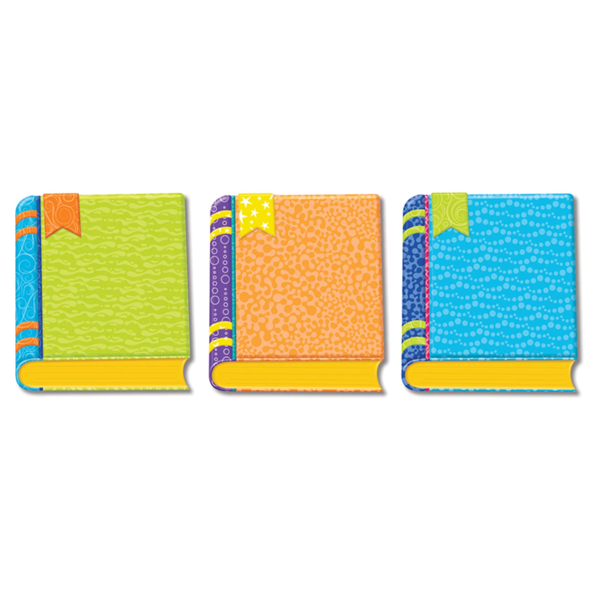 Eureka Multicolor Book Themed Cut Out Bulletin Board and Classroom Decorations, 36pcs, 5.5'' x 5.5''