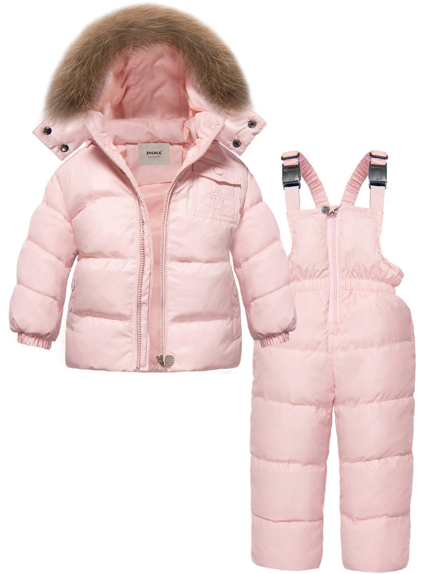 ZOEREA Girls Winter Snowsuit Children Clothing Sets