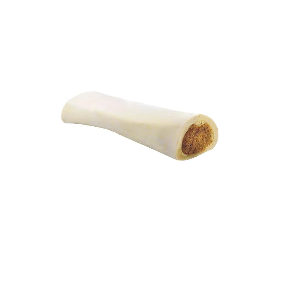 MPP Stuffed Peanut Butter 6 Inch Shin Dog Bones Refillable Nutritious Dental Chew (2 Bones)