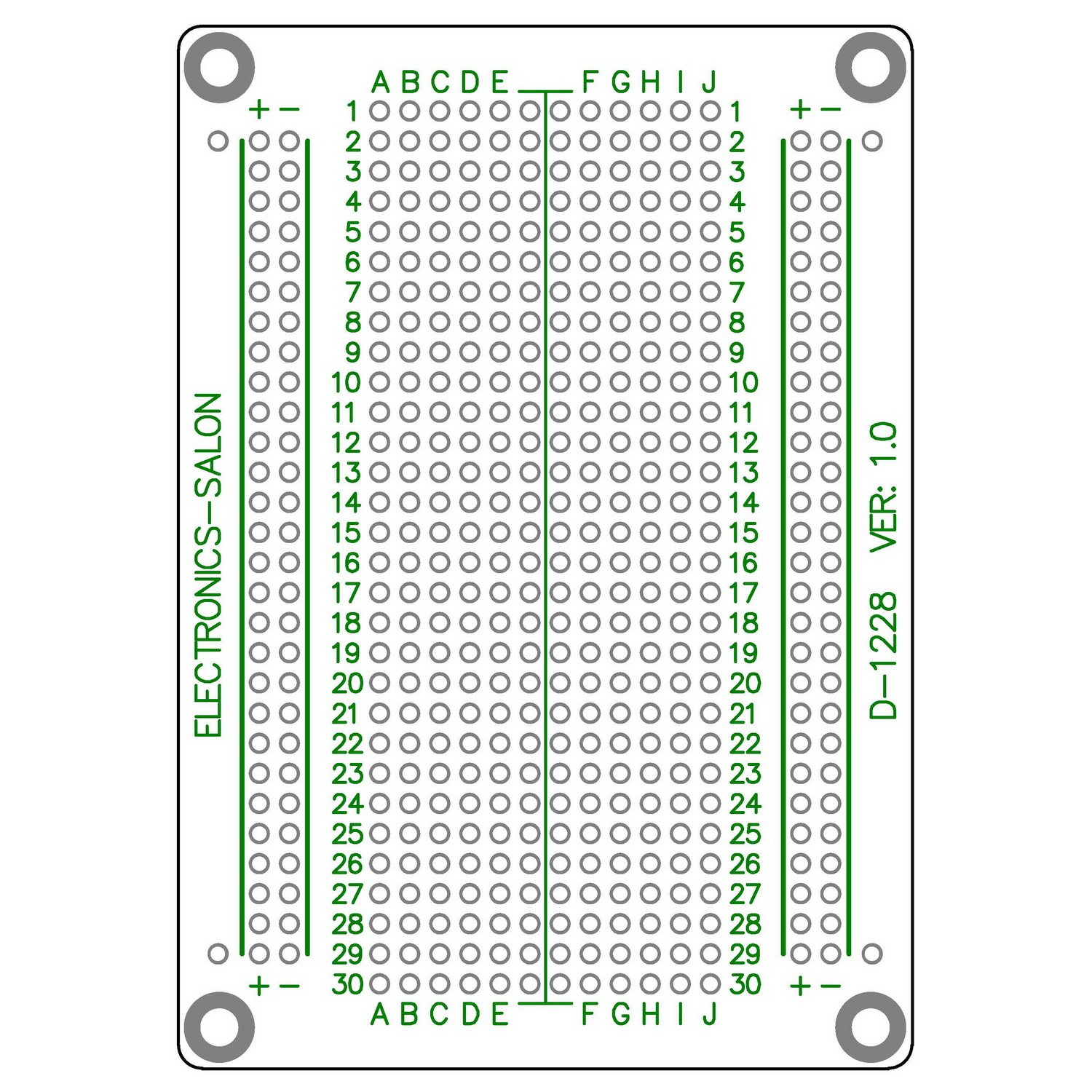 Electronics-Salon 4X Solderable Breadboard Proto Board PCB DIY Kit for Raspberry Pi 2/3 Model A B A+ B+ Zero