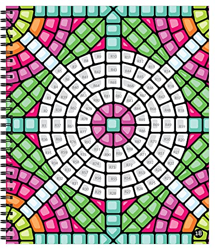 Brain Games - Sticker by Number: Mosaic (20 Complex Images to Sticker)