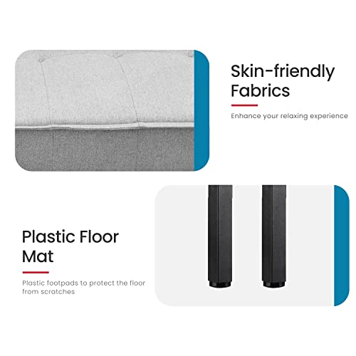 BestMassage Futon Sofa Bed Couch Bed Sleeper Sofa Folding Sofa Small Sofa Convertible Sofa for Living Room and Home Office Furniture