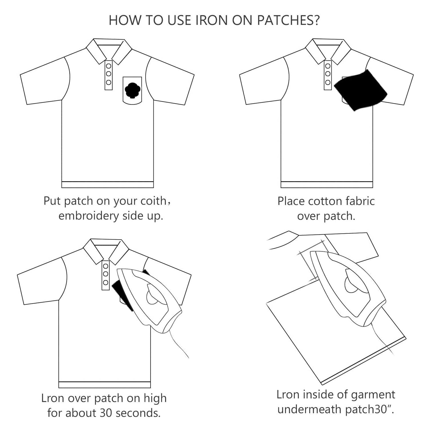 Nicime 22pcs Cross Patches, Iron on/Sew on Cross Applique Patch, DIY Iron Patches for Jeans Hats Shirts Jackets Backpacks