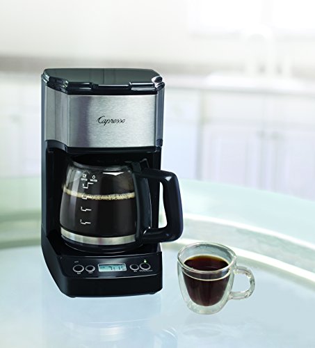 Capresso 5-Cup Mini Drip Coffee Maker, Black and Stainless Steel & 5-Cup Mini Drip Coffee Maker, Black and Stainless Steel