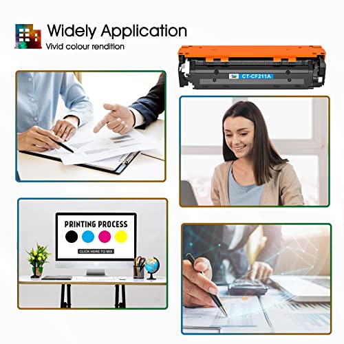 Cool Toner Compatible 131A Toner Cartridge Replacement for HP 131X Pro 200 Color M251nw MFP M276nw M276n M251n CF210X CF210A CF211A CF212A CF213A Printer (Black Cyan Yellow Magenta, 5-Pack)