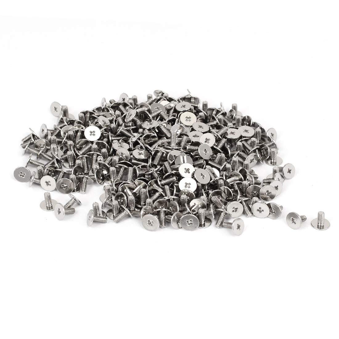 New Lon0167 CM2.5x6mm Nickel Featured Plated Phillips Laptop reliable efficacy Computer Repair Screw Silver Tone 400pcs(id:541 b4 0c 8f9)